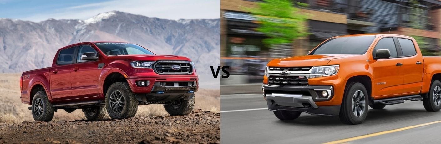 2021 Ford Ranger vs 2021 Chevrolet Colorado | Heritage Ford South ...