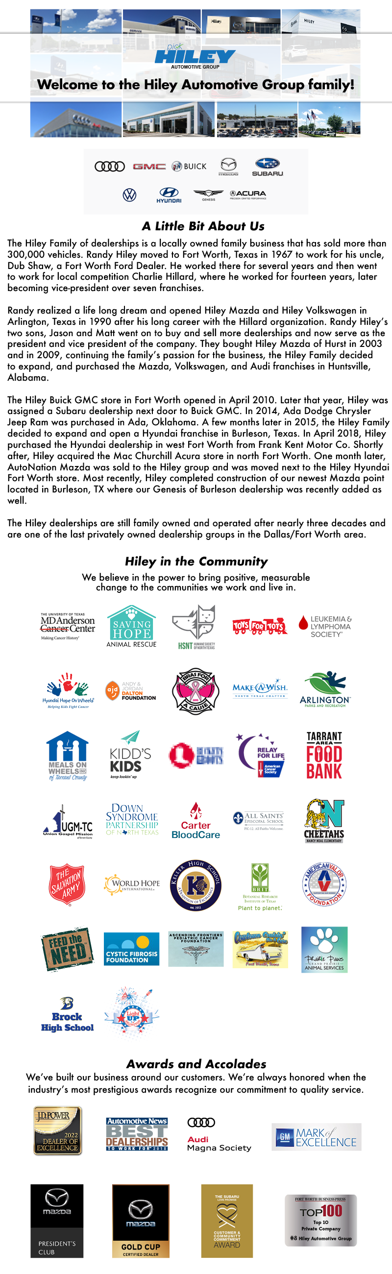 About | Hiley Automotive Group