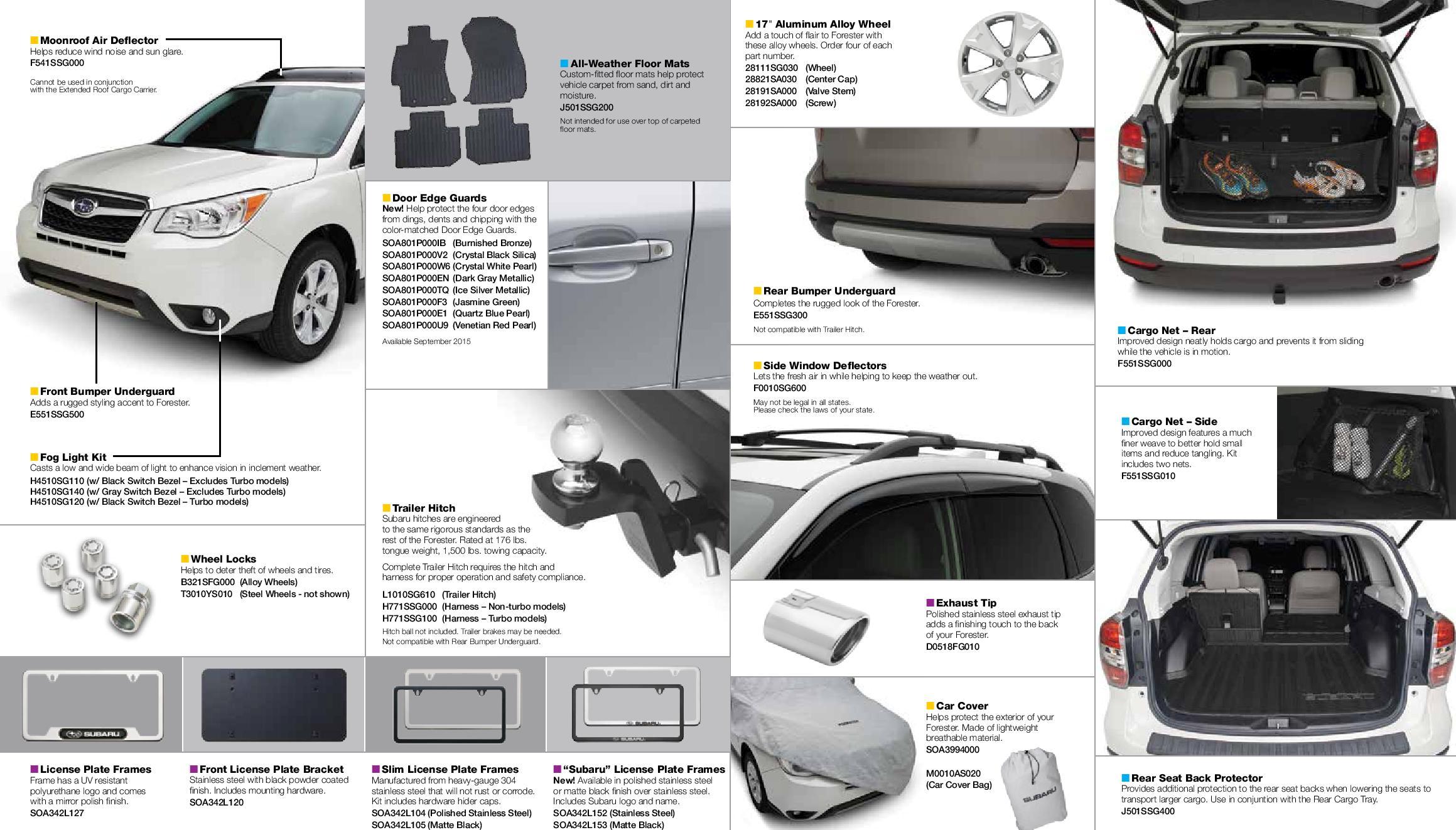 Subaru Forester Accessories & Parts near Detroit | Hodges Subaru