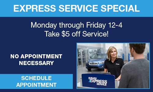 Subaru Express Service at Holmgren Subaru in North Franklin, CT