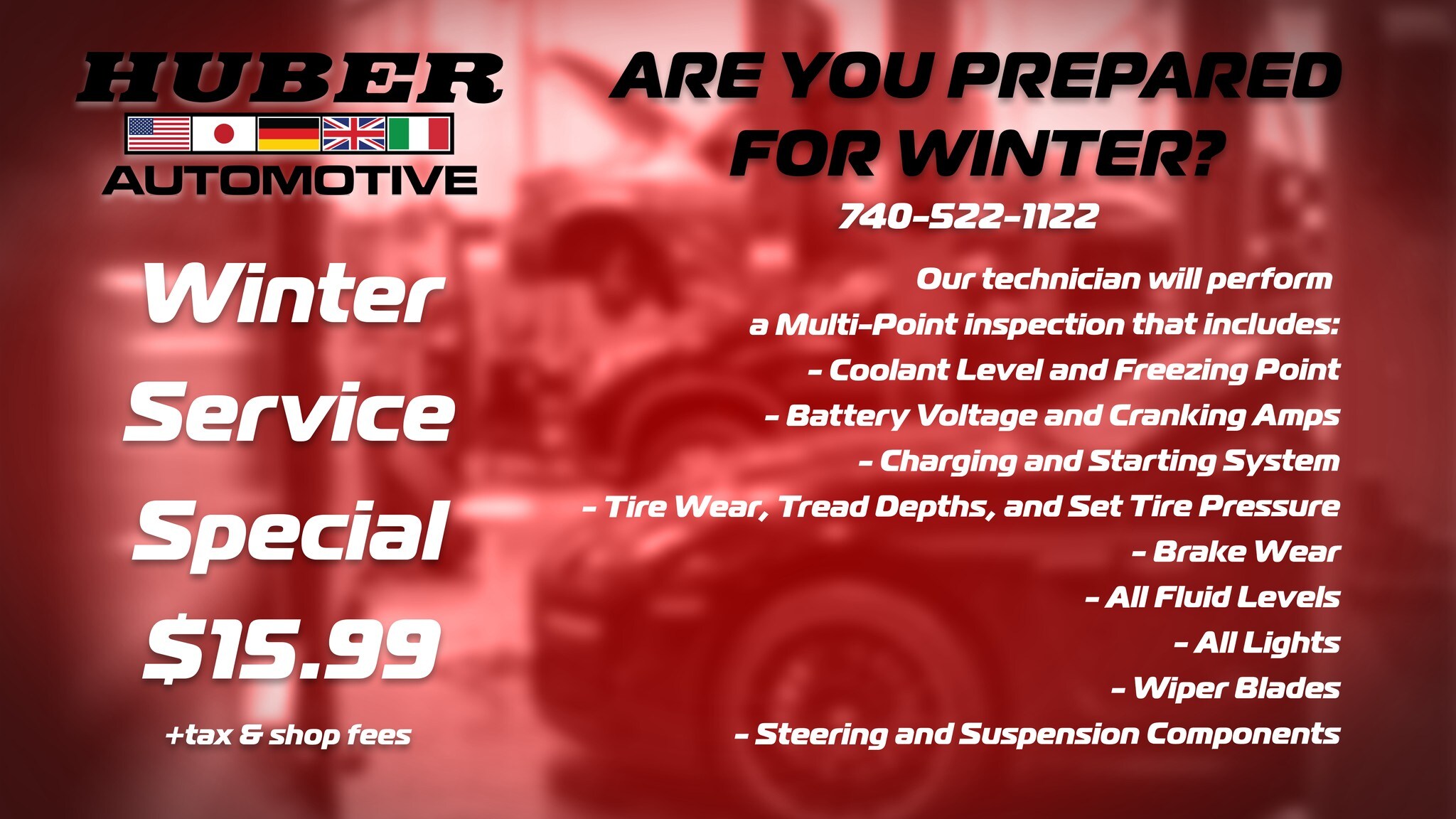 Service Specials | Huber Automotive
