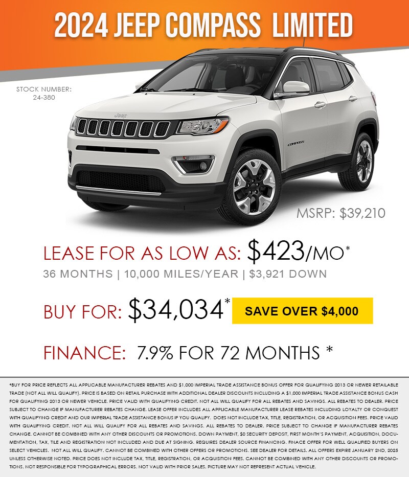 New Vehicle Specials | Imperial Cars