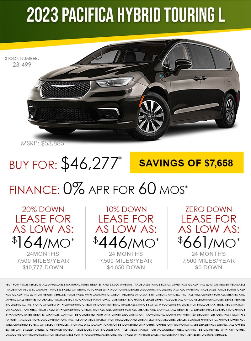 New Vehicle Specials | Imperial Cars