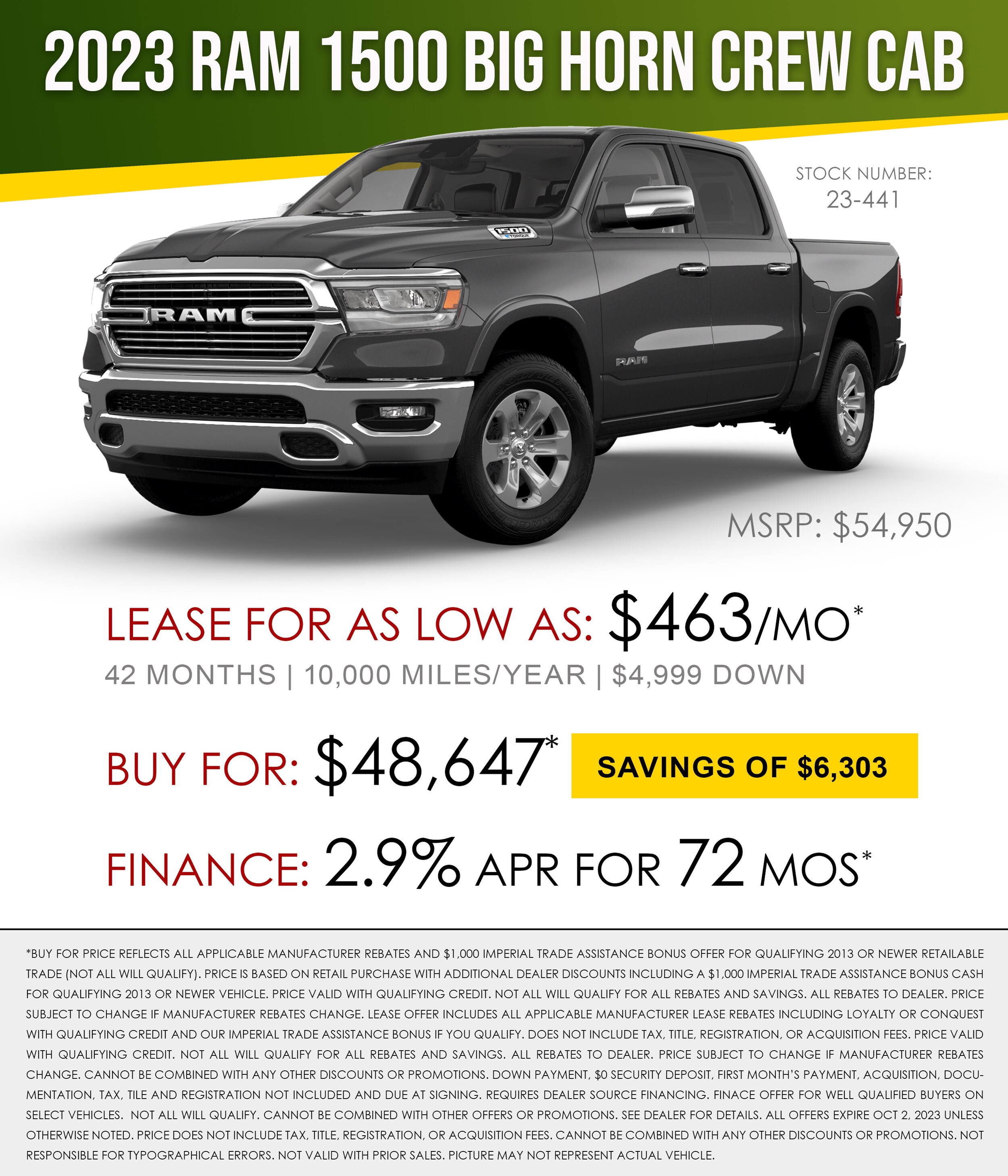 New Vehicle Specials | Imperial Cars