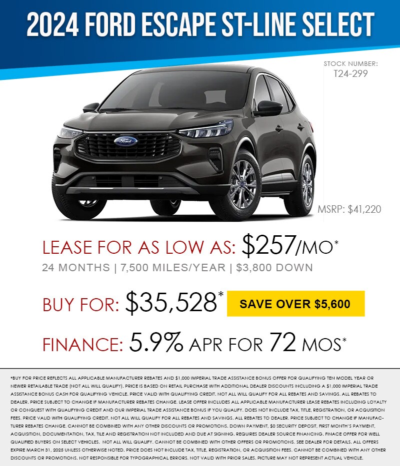 New Vehicle Specials | Imperial Ford