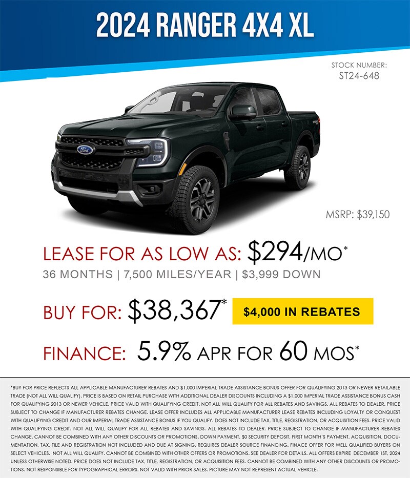 New Vehicle Specials | Imperial Ford