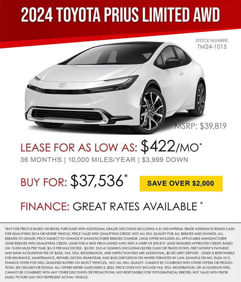 Toyota Lease Deals, Specials, and Finance Offers | Imperial Toyota