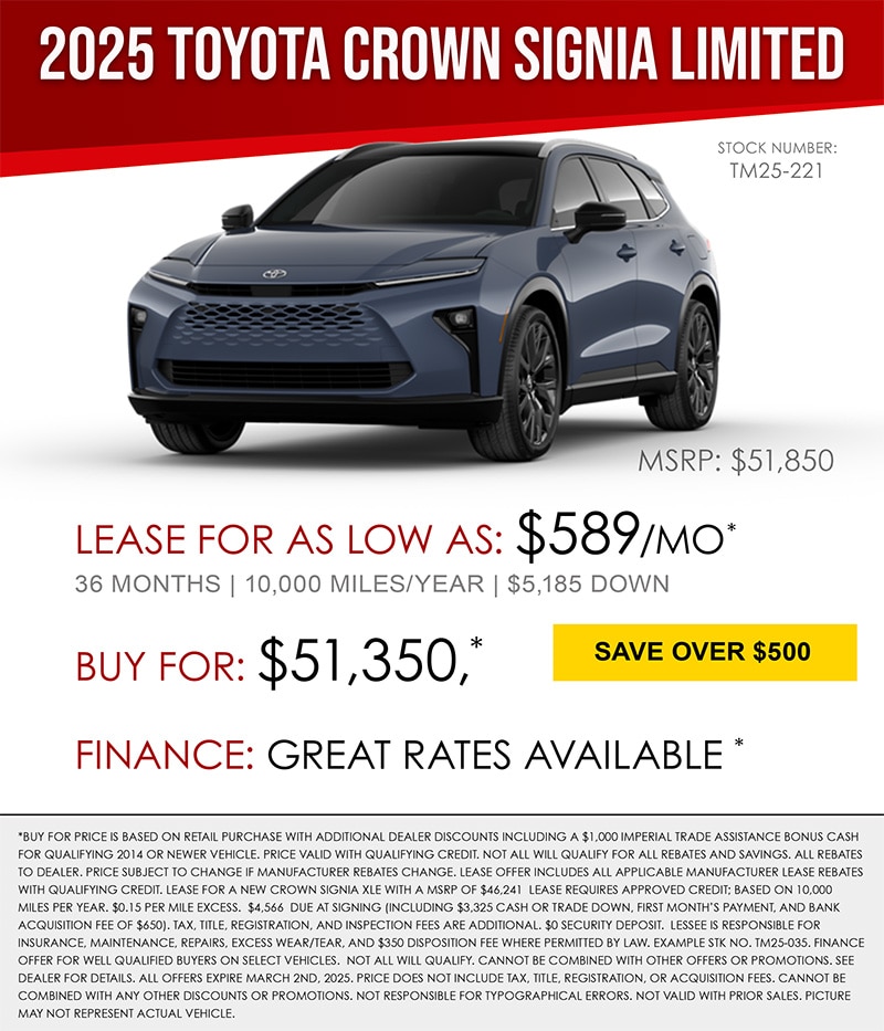 Toyota Lease Deals, Specials, and Finance Offers | Imperial Toyota