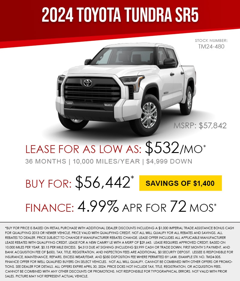Toyota Lease Deals, Specials, and Finance Offers | Imperial Toyota