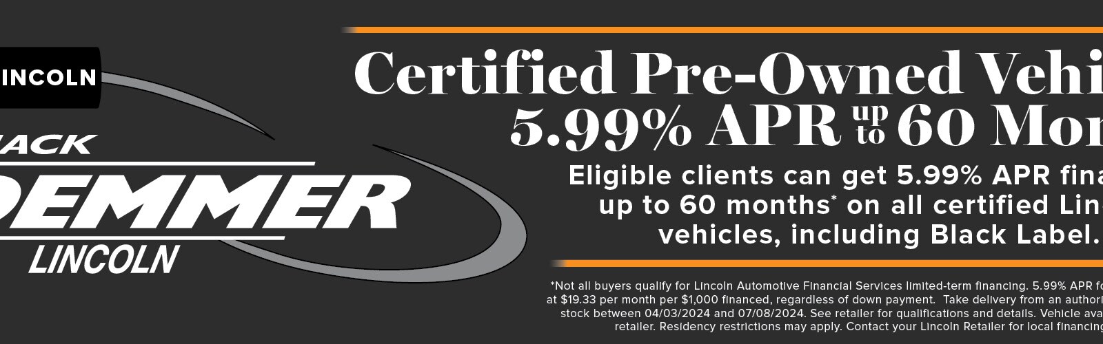 2024 For Sale in Dearborn MI | Jack Demmer Lincoln