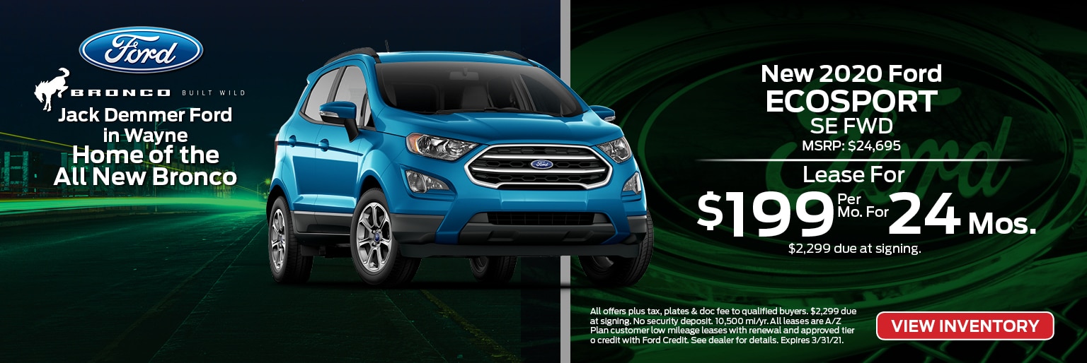 New & Used Ford Dealership in Wayne | Jack Demmer Ford