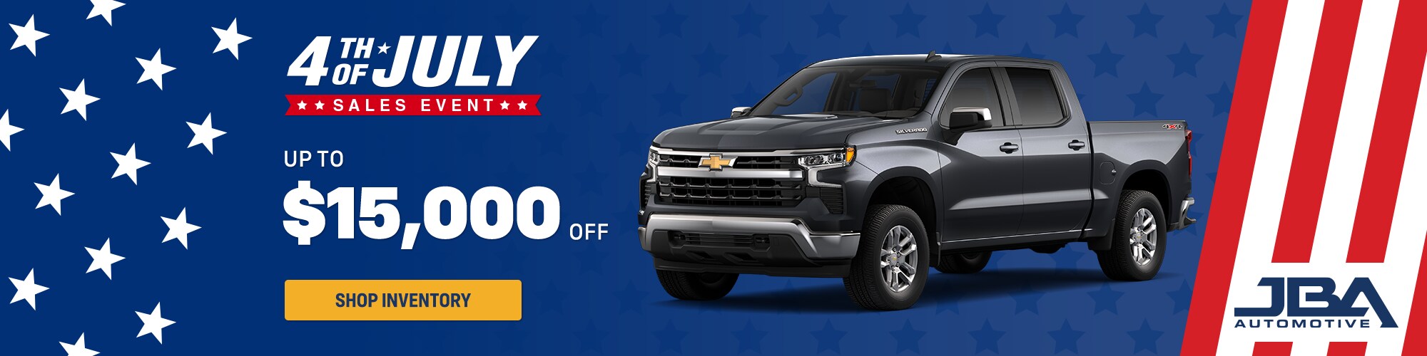 Current Promotions & Monthly Specials | J.B.A. CHEVROLET