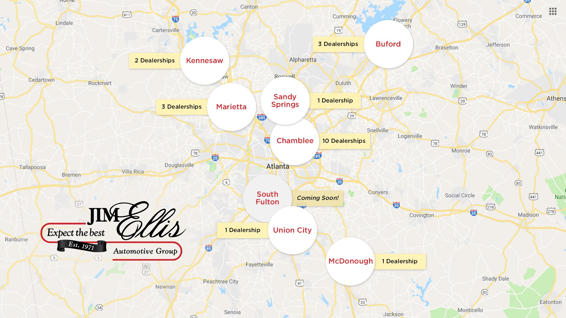 Dealership Locations | Jim Ellis Automotive Group