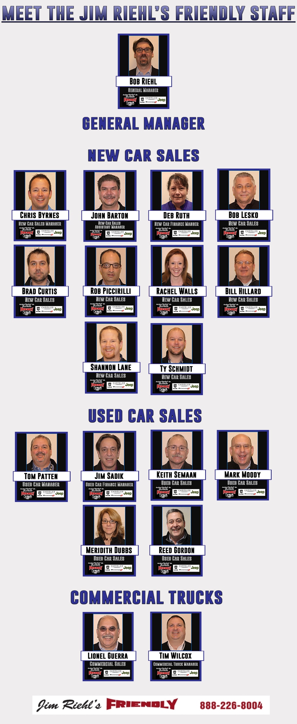 Meet Our Staff | Jim Riehl's Friendly Chrysler Dodge Jeep Ram of Lapeer