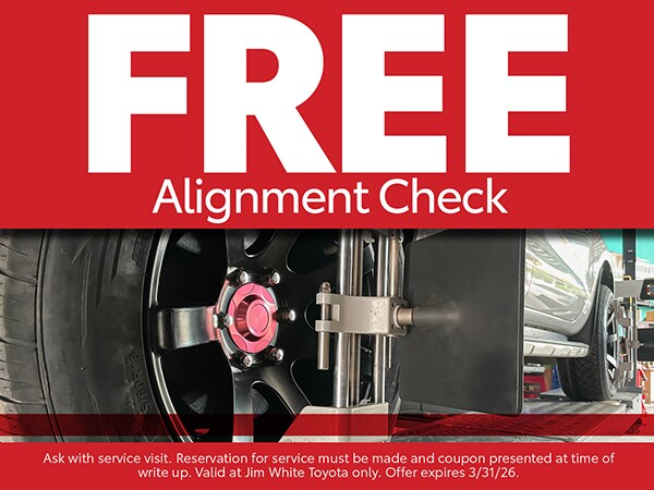 Service & Parts Specials From Jim White Toyota | OH, Dealer Near Me ...
