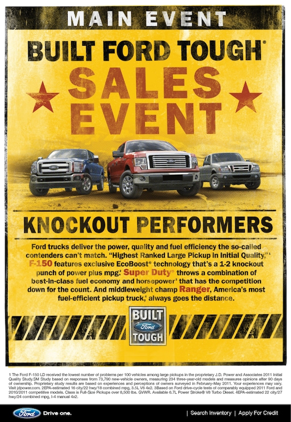 Built Ford Tough Sales Event Logo
