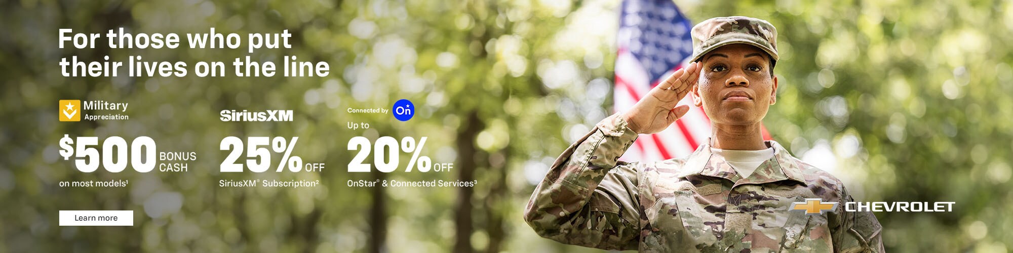 Chevrolet Military Appreciation Program | Jones Chevrolet