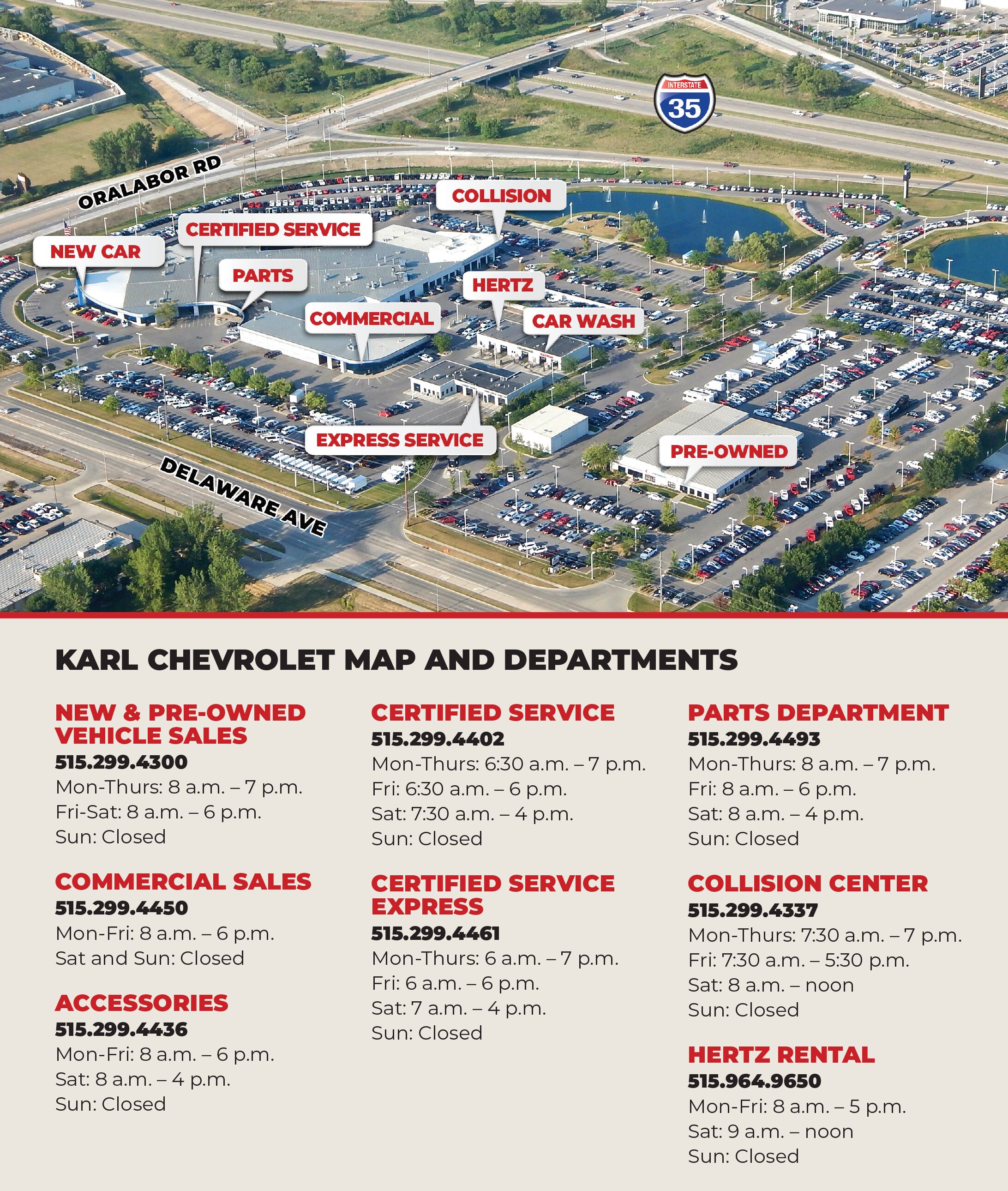 KARL CHEVROLET CAMPUS MAP | Karl Chevrolet