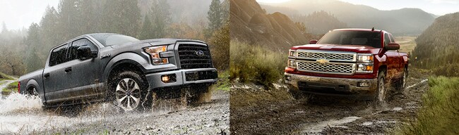 Compare the New Ford F-150 vs. Chevrolet Silverado 1500