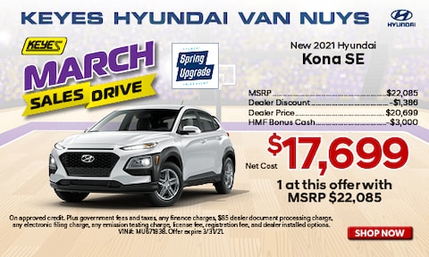 New Vehicle Specials in Van Nuys, CA | Keyes Hyundai of Van Nuys