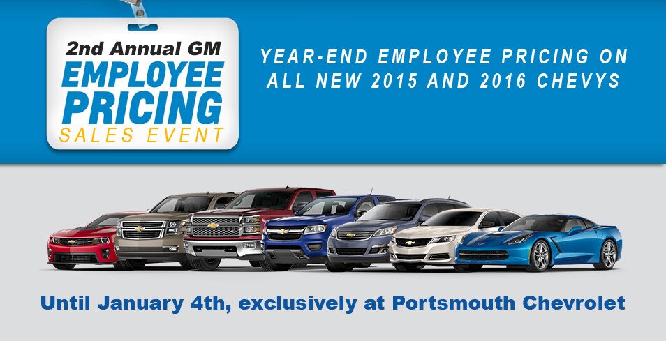 2nd Annual GM Employee Pricing Sales Event Exclusively at Portsmouth ...