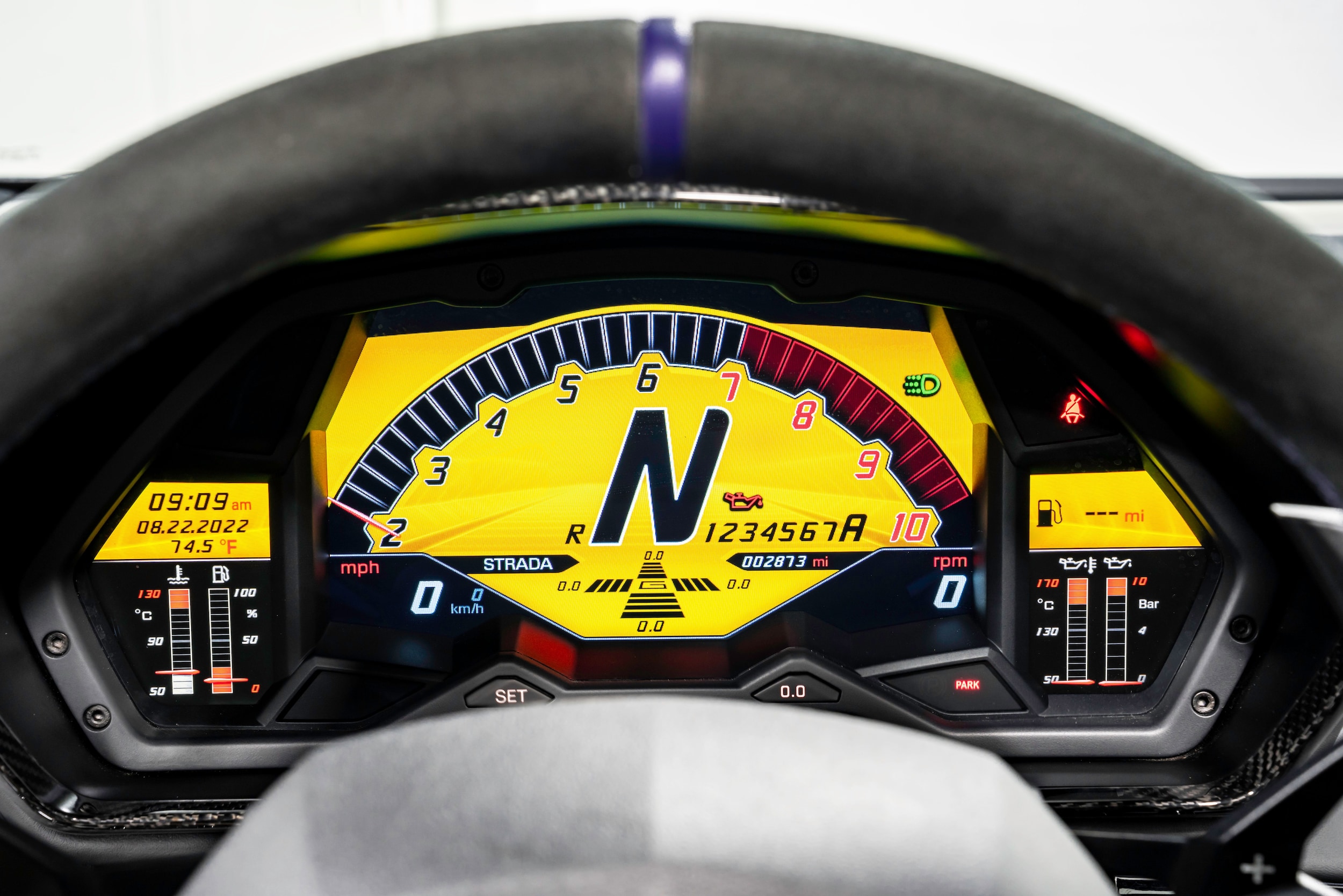 Lamborghini Aventador Speedometer Wallpaper