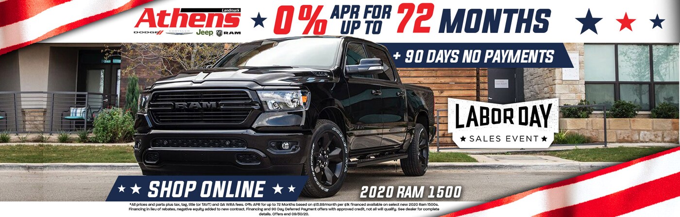 Athens Dodge Chrysler Jeep RAM – Dealership Near Winder, GA