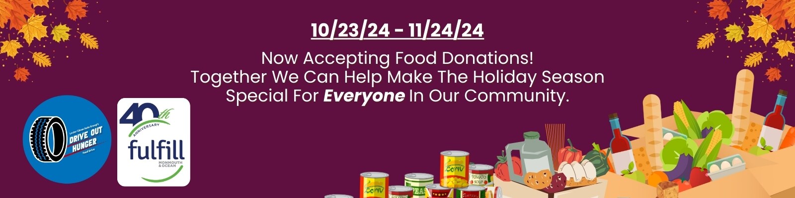 Lester Glenn Auto Group's Drive Out Hunger Food Drive | Lester Glenn ...