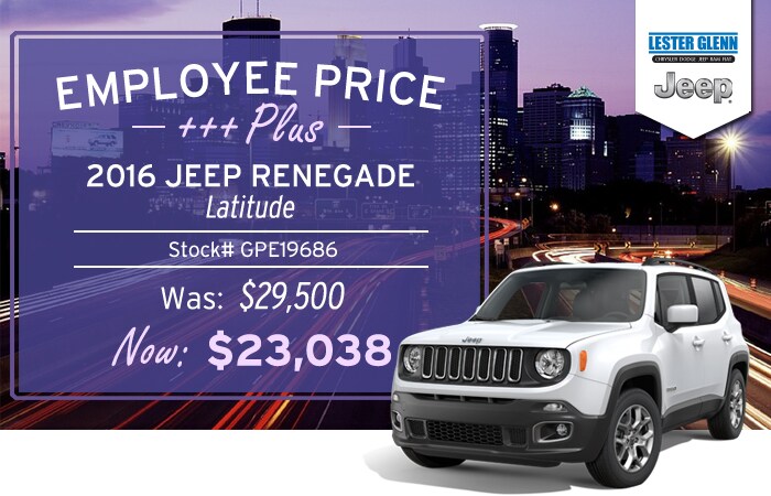 Lester Glenn Chrysler Dodge Jeep Ram FIAT Employee Pricing Plus Program ...