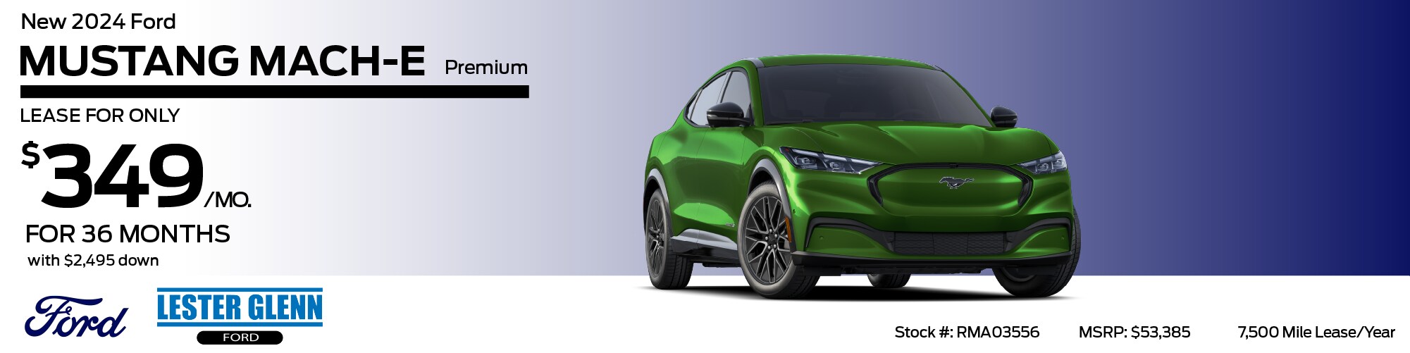 2024 Ford Mustang Mach-E Lease and Finance Specials | Lester Glenn Ford ...