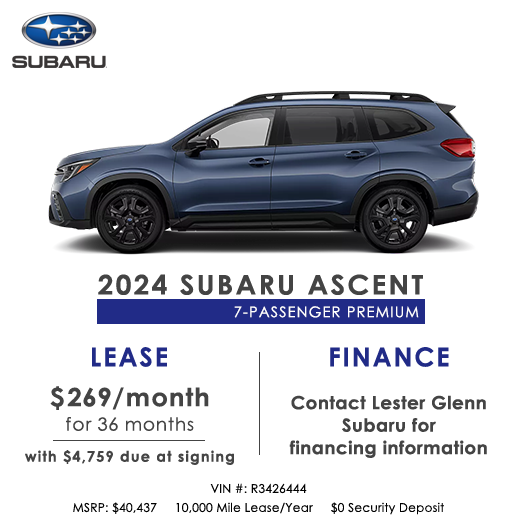 Subaru Lease Deals | Toms River - Lester Glenn Subaru