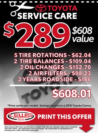 Service Specials | Lewis Toyota of Topeka