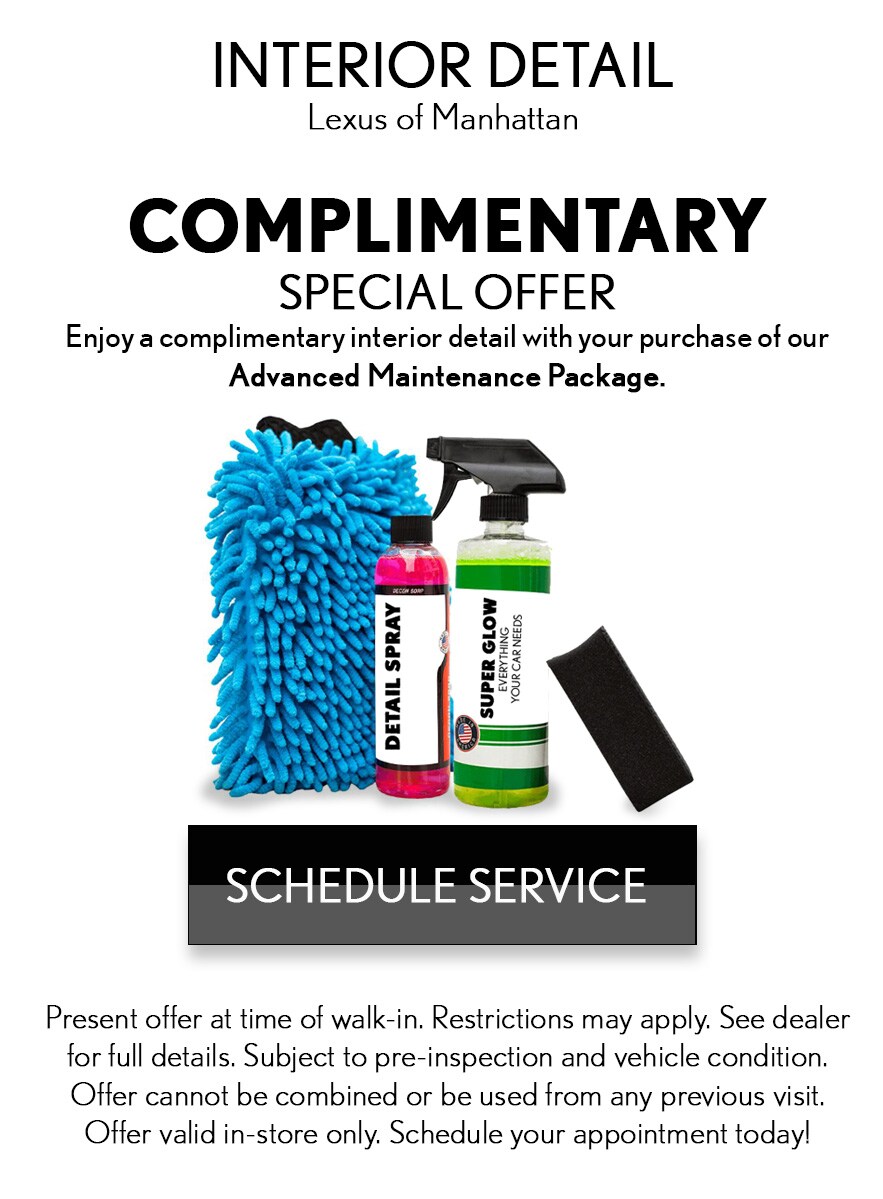 Lexus Service Specials | Auto Maintenance & Repair Center in NYC