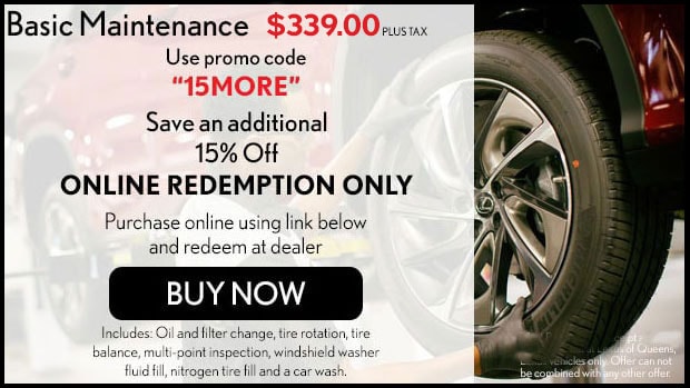 Lexus Service Coupons - Save on Maintenance & Repairs in Queens, NY