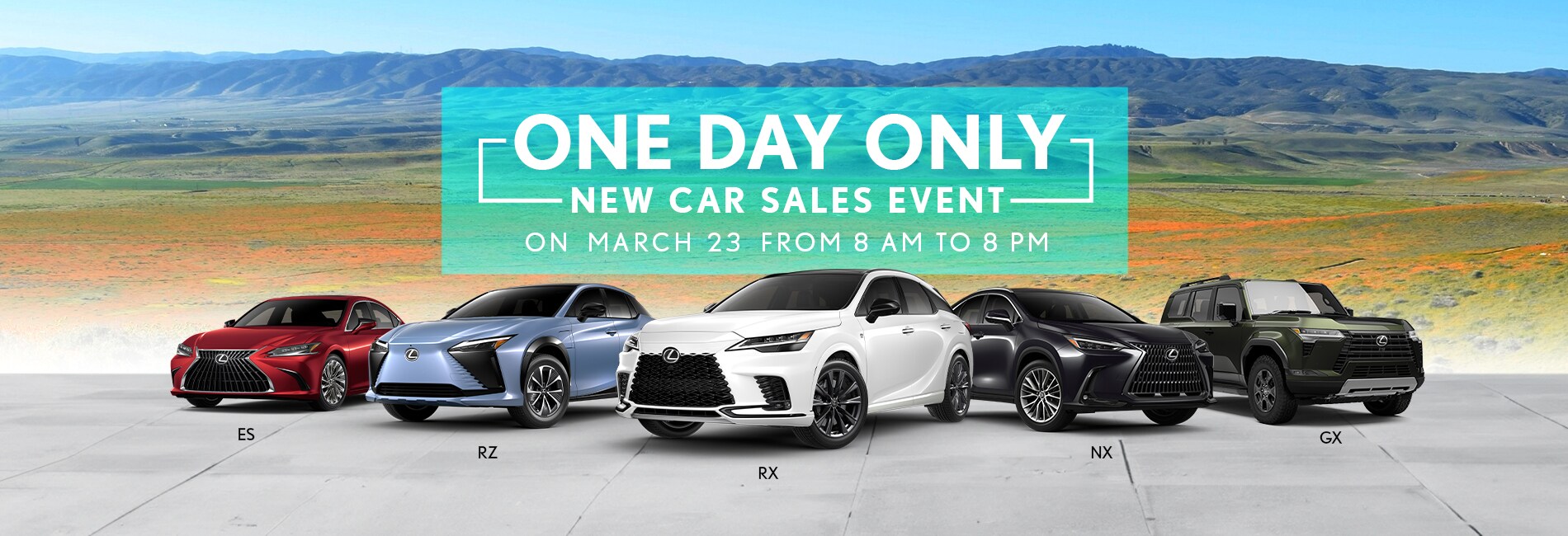 One Day Only Sales Event | Lexus of Riverside