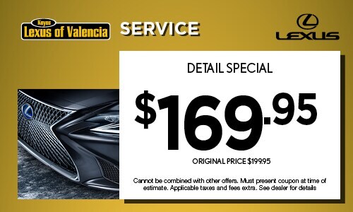 SERVICE SPECIALS AND COUPONS | Lexus of Valencia