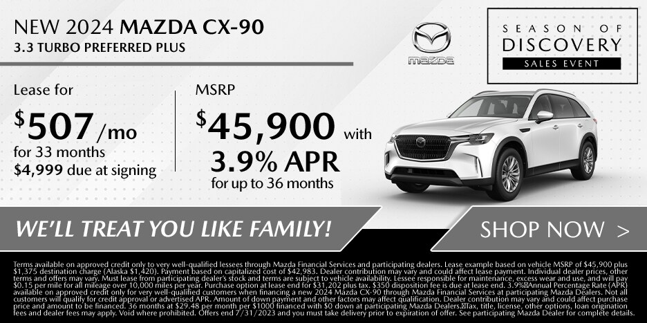 New Mazda Lease Specials near Me | Wakefield Mazda Offers