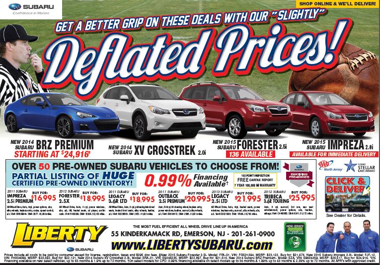 Newspaper Weekly Specials | Liberty Subaru