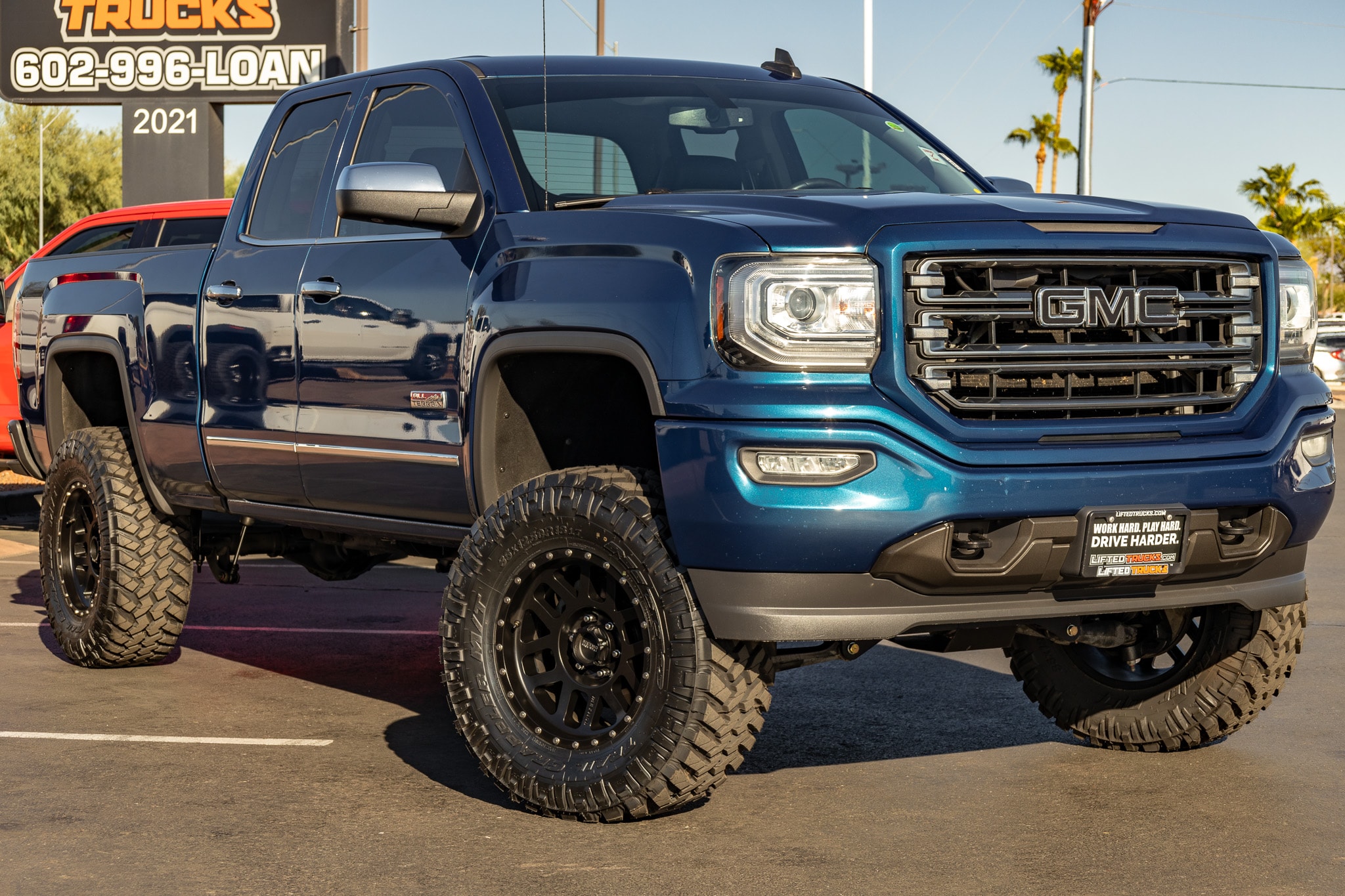 Gmc Trucks Lifted Blue