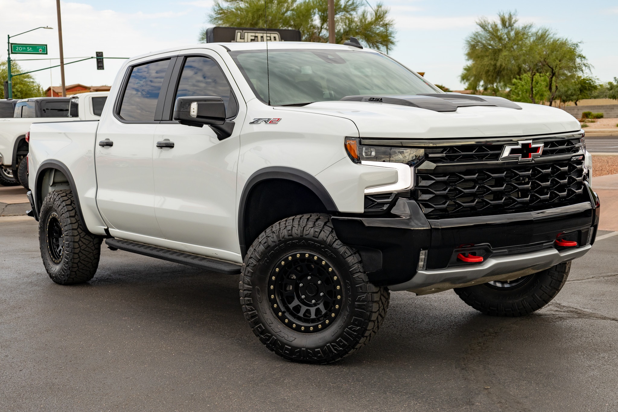 2022 Chevy Silverado Lifted Silver