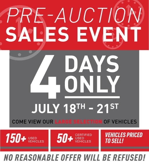 Pre-Auction Sales Event | Lithia Toyota of Medford