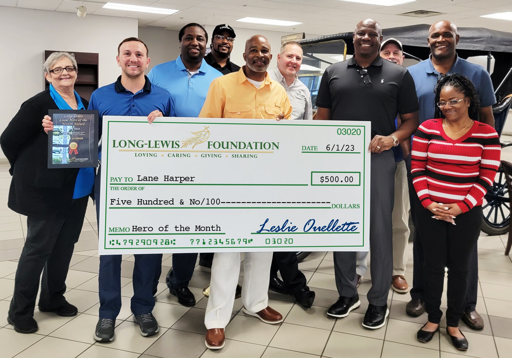 Long-Lewis Hero of the Month Award | Long-Lewis Ford of Hoover