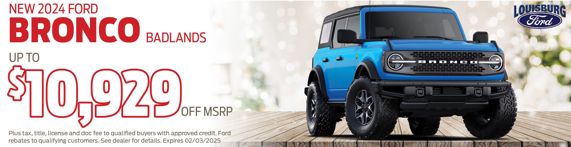 New Specials | Louisburg Ford