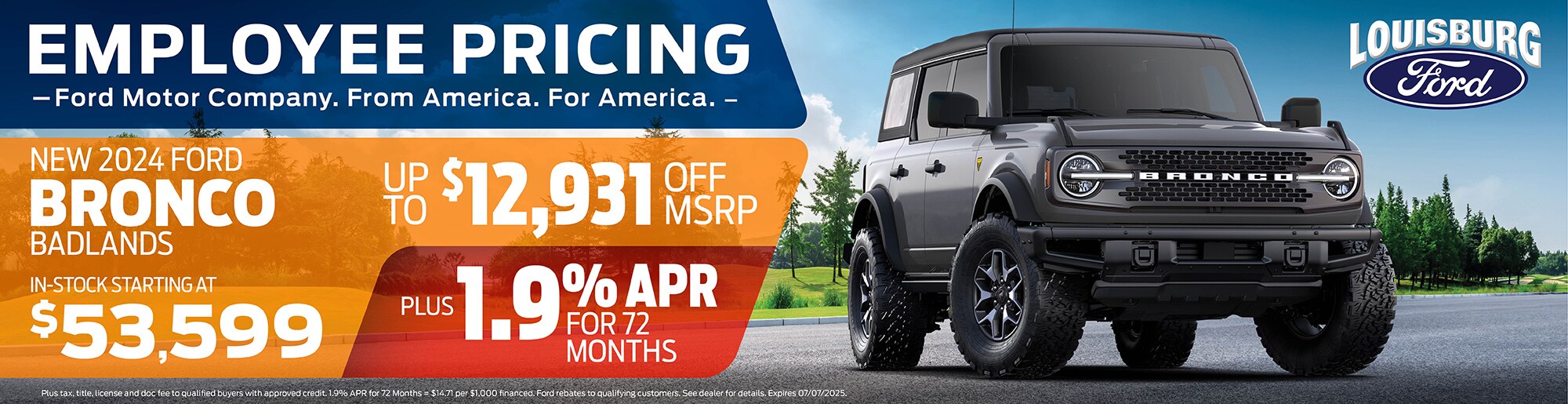 New Specials | Louisburg Ford