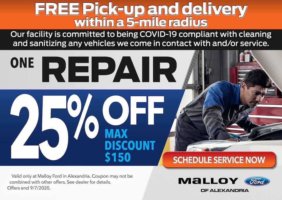 Service Specials | Malloy Ford Alexandria