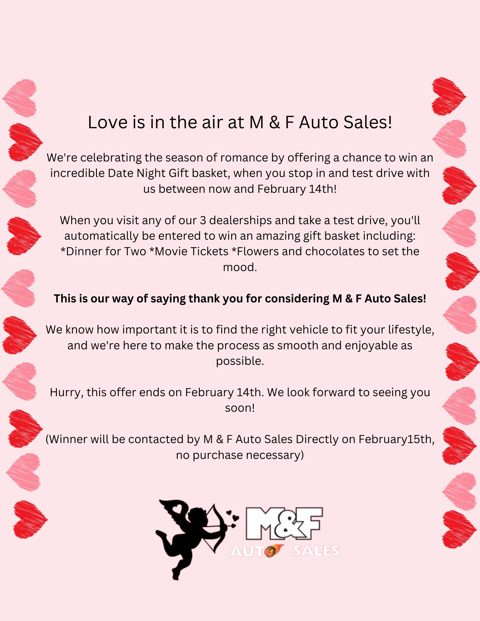 Love Is In The Air | M&F Auto Sales