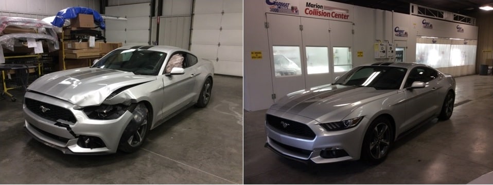 Ford Before and After Collision Repair | Marion Collision Center