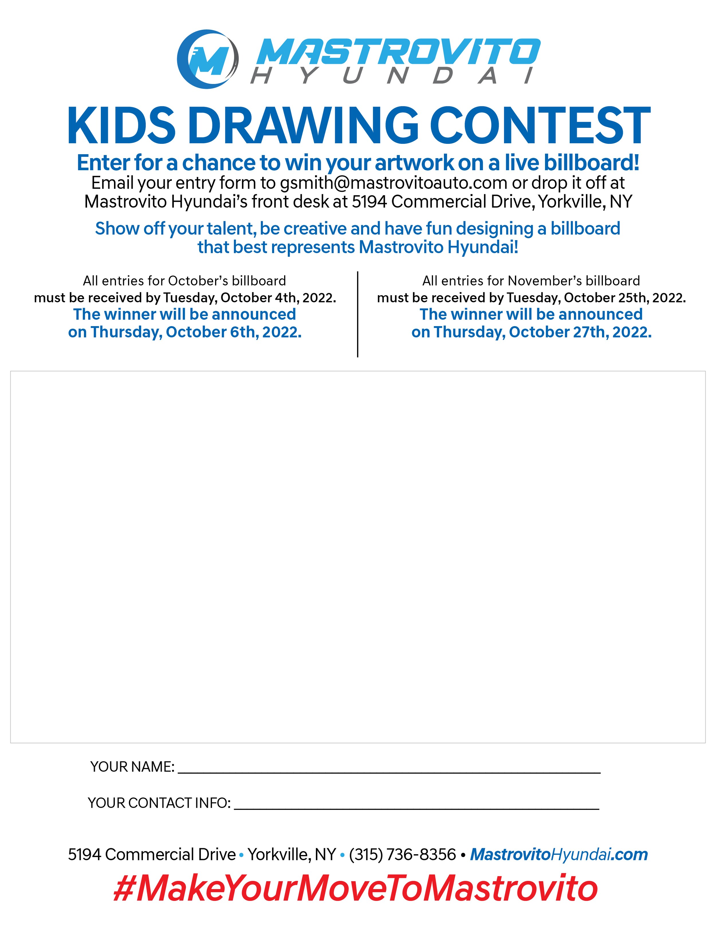 Drawing Contest | Mastrovito Hyundai