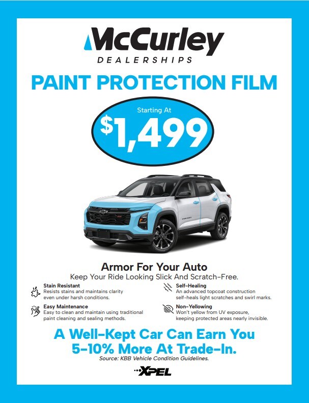 Paint Protection Services | McCurley Chevrolet
