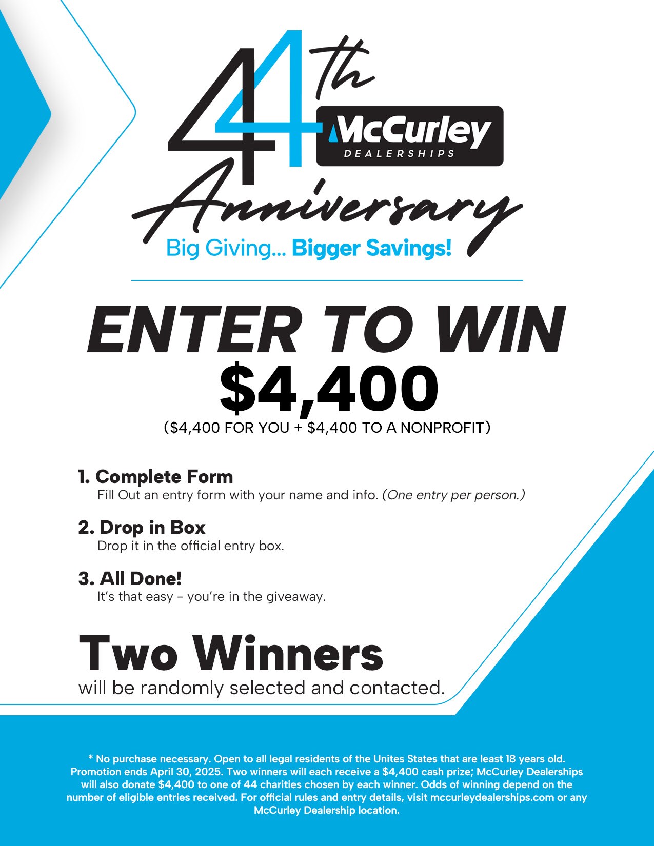 McCurley Dealerships 44th Anniversary Event - Big Giving | Mccurley ...